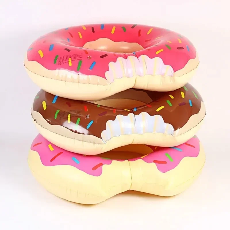 Summer-Inflatable-Toys-Doughnut-Swimming-Ring-Cartoon-Air-Mattress ...