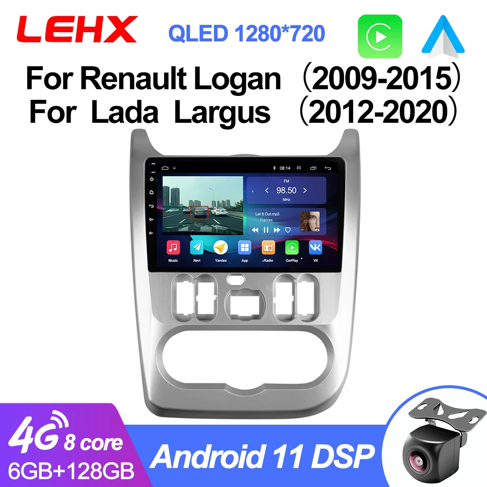 Lehx L6 Pro Android 2 Din Radio Car Multimedia Autoradio For Renault Logan 1 Sandero 2009-2015 ...