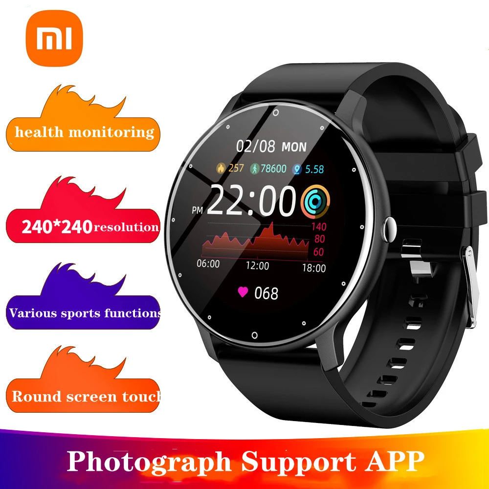 Xiaomi 2022 New Smart Watch Men Full Touch Screen Sport Fitness Watch ...