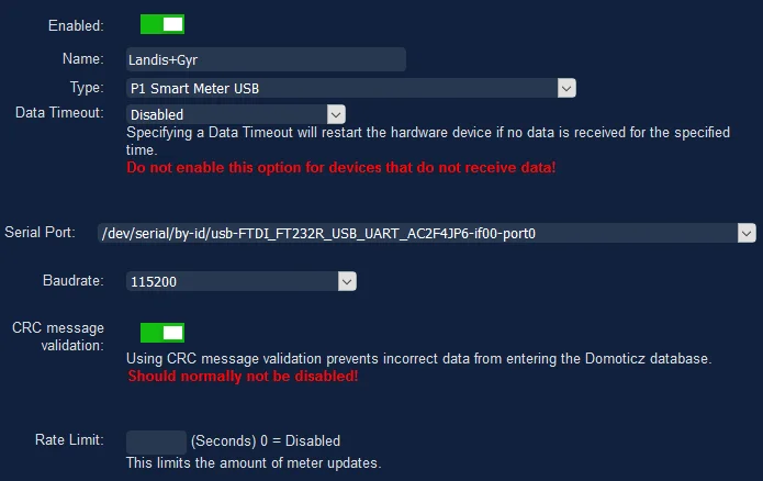 USB Serial Cable for Domoticz on Raspberry Landis+Gyr Energy Meter E350 ...