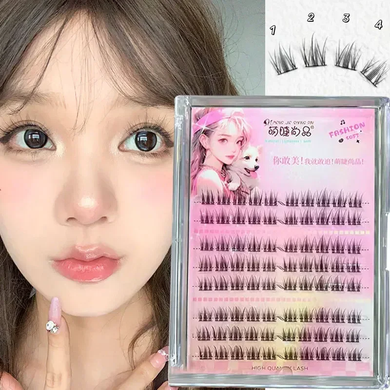 Natural-False-Eyelashes-Soft-Eyelash-Clusters-Manga-Lashes-Wispy-Lashes ...