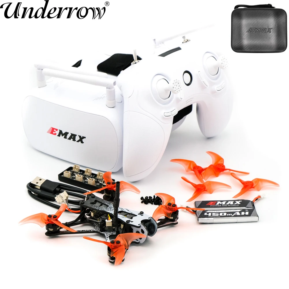 EMAX Tinyhawk II Freestyle Racing Drone, versão RTF BNF, controle remoto, óculos FPV, 115mm, 2.5 ...