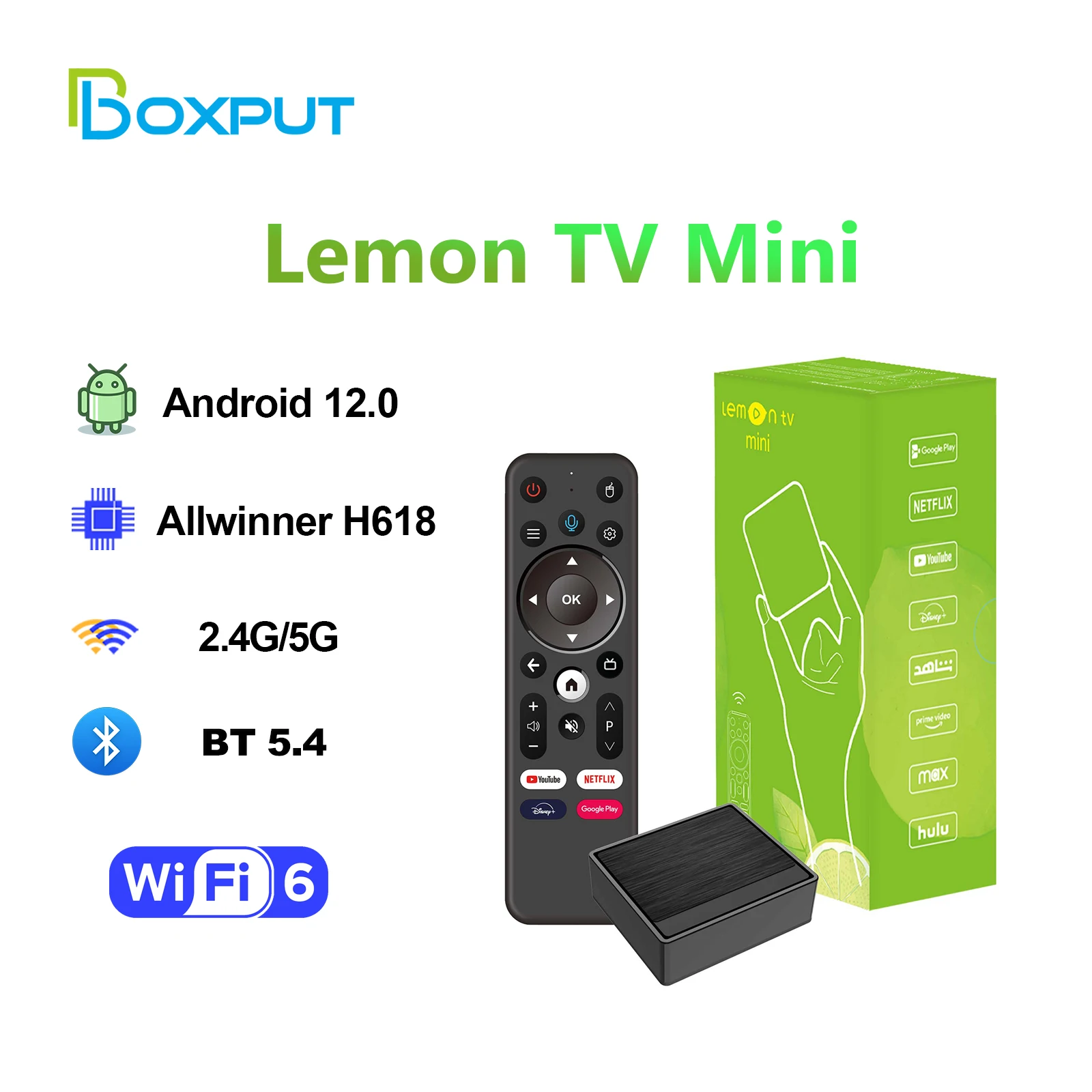 Android-12-Lemon-TV-Mini-Smart-TV-Box-Allwinner-H618-2-4G-5G-Dual-Wifi6 ...