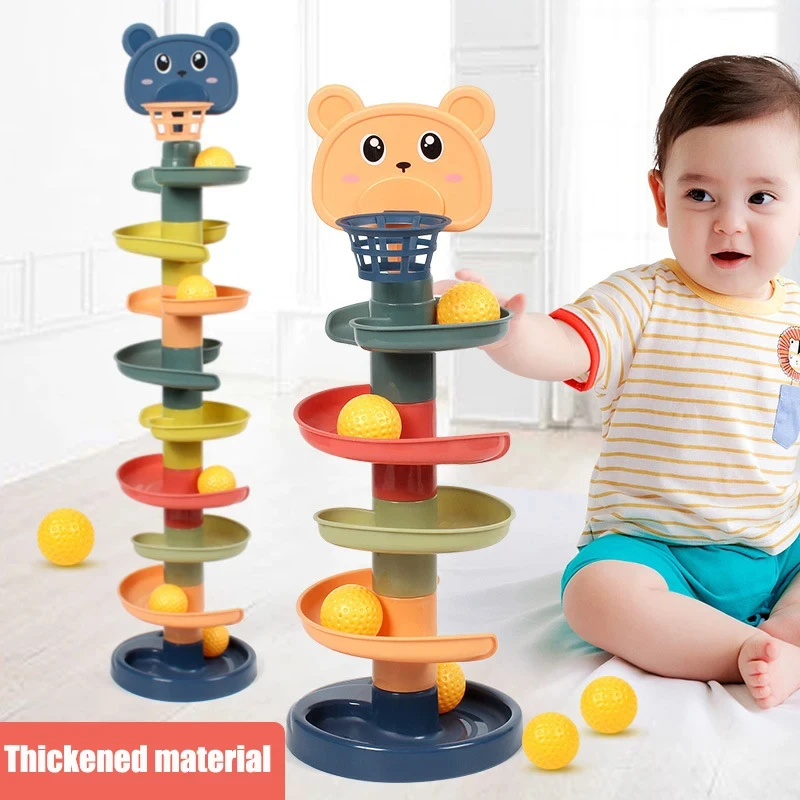 Early-education-baby-toys-sliding-rolling-ball-stack-tower-stacking ...