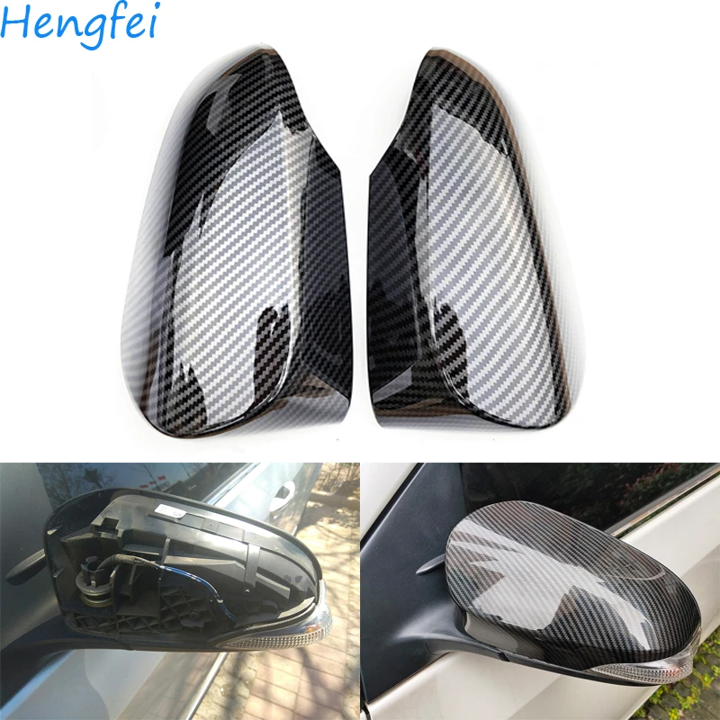 Hengfei Car Accessories For Toyota Vitz 2011~2019 Carbon Fiber Rearview ...