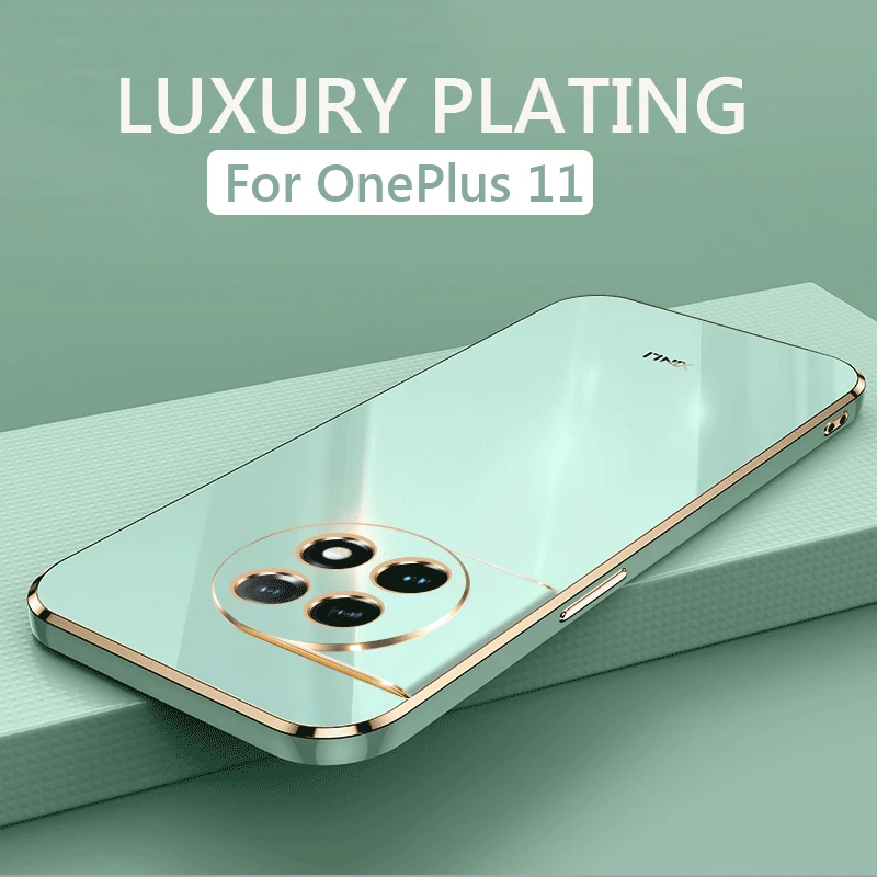 Luxury Square Plating Phone Case On For Oneplus 11 Oneplus11 One Plus ...