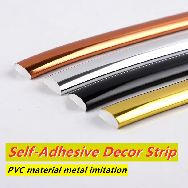 Marco-de-espejo-autoadhesivo-de-1M-moldura-de-PVC-embellecedor-de-pared ...