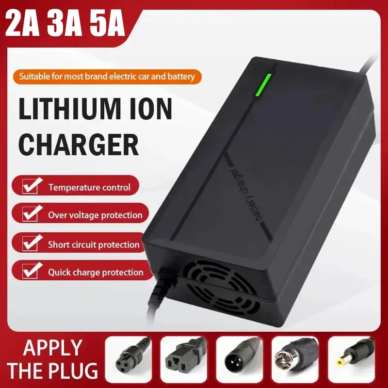 36V 48V 52V 60V 72V 2A 3A 5A 10S 13S 16S 20S Li-ion Battery Charger 42V ...