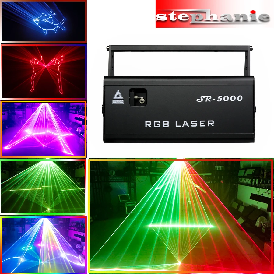 Professional-5W-RGB-dj-Laser-Beam-Line-Scanner-Projector-DMX512 ...