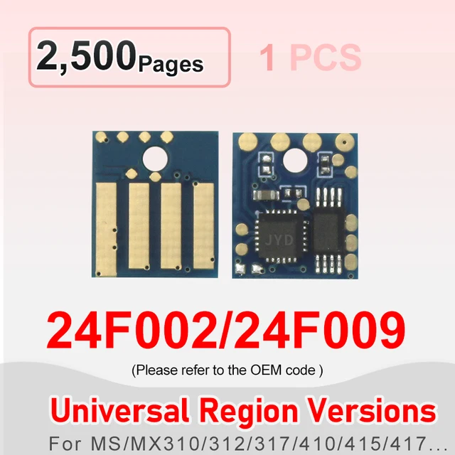 Universal MS610 Chip Cartridge Toner Chip For Lexmark MS310 MS410 MS510 ...