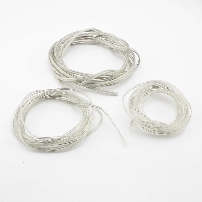 Câble-fil,Câble parallèle Transparent en cuivre à 2 cœurs pour bande ...