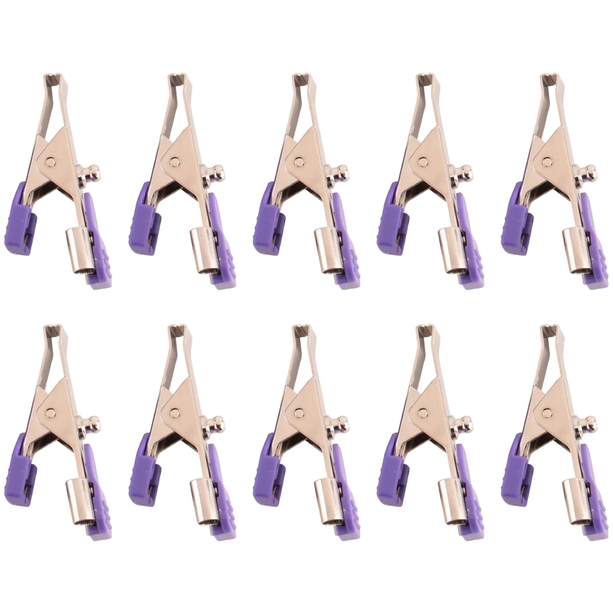 10Pcs-Reusable-ECG-EKG-Alligator-Clip-Electrodes-for-Animals-Pets-Dogs ...