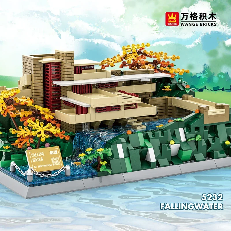 NEW-FallingWater-House-Modular-MOC-Creative-street-view-Model-Building ...