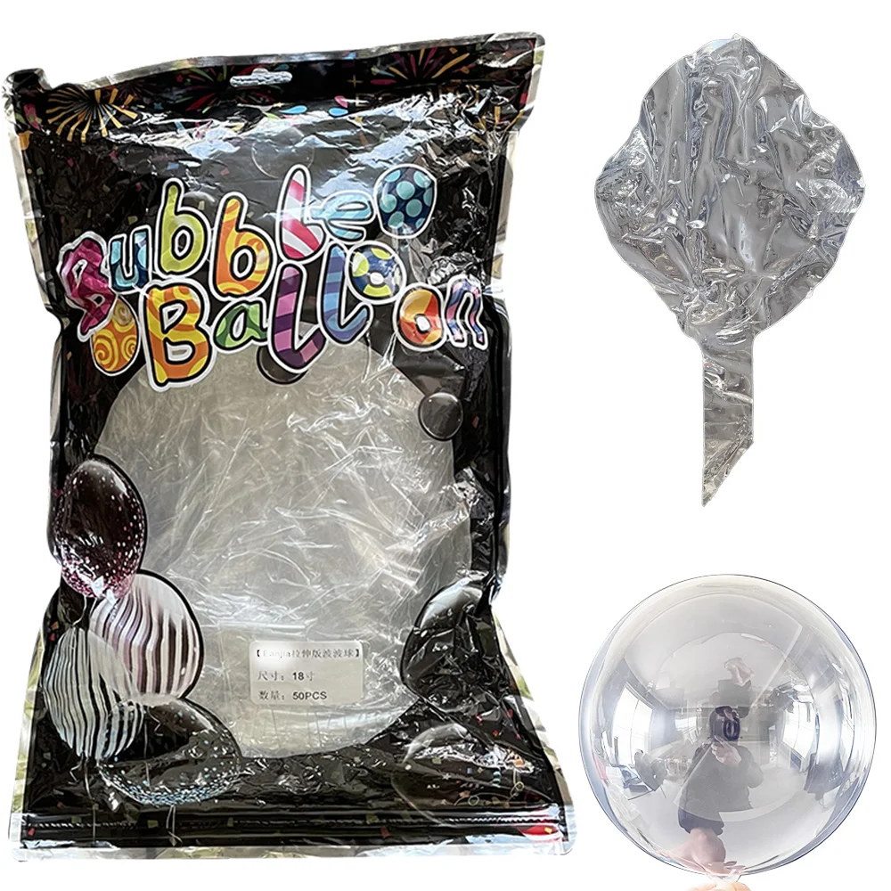 16-36-Inch-Pre-Stretched-Bobo-Balloon-Transparent-Clear-Bubble-Ballon ...