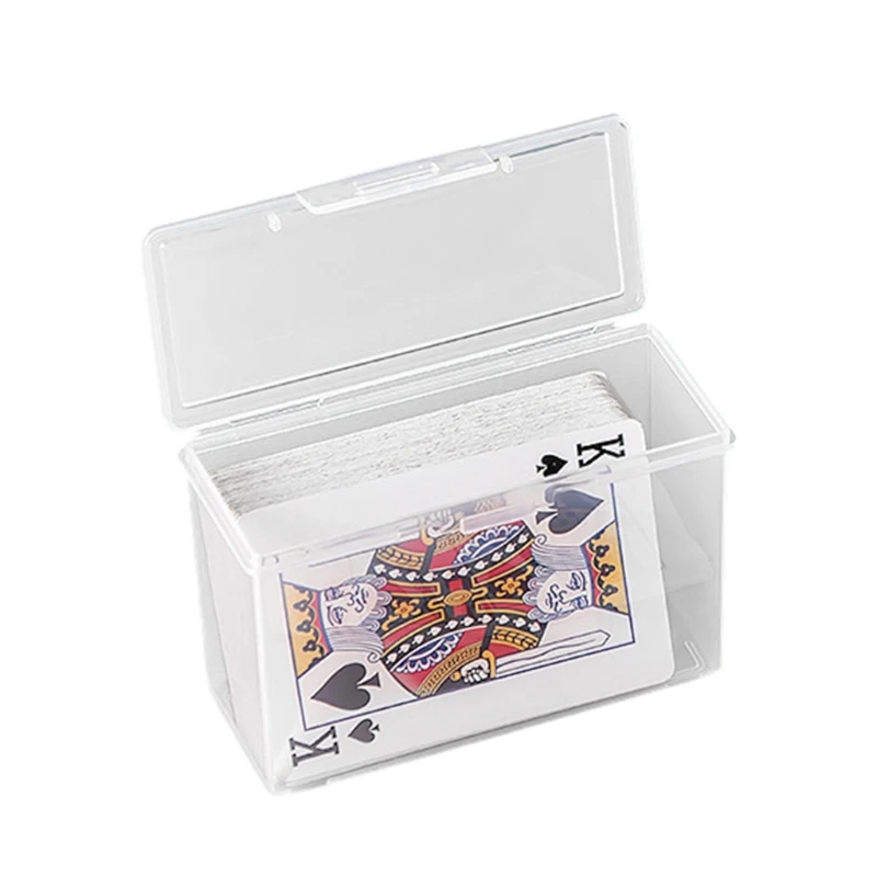 Clear-Plastic-Playing-Card-Case-Empty-Trading-Card-Storage-Box-Card ...