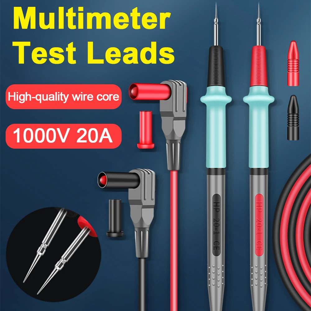 Multimeter-Probe-Wire-1000V-20A-High-Precision-Measurement-Silicone ...