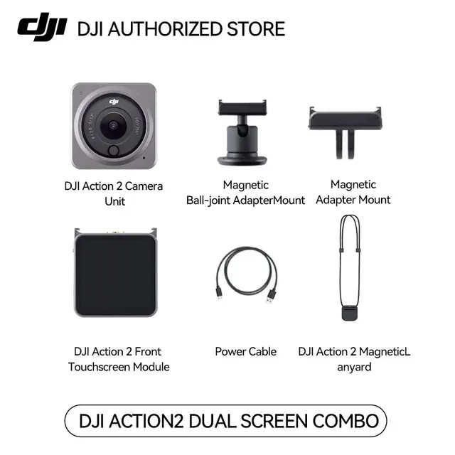 DJI Action 2 Action Camera 4K 120fps Super Wide FOV Versatile Magnetic ...