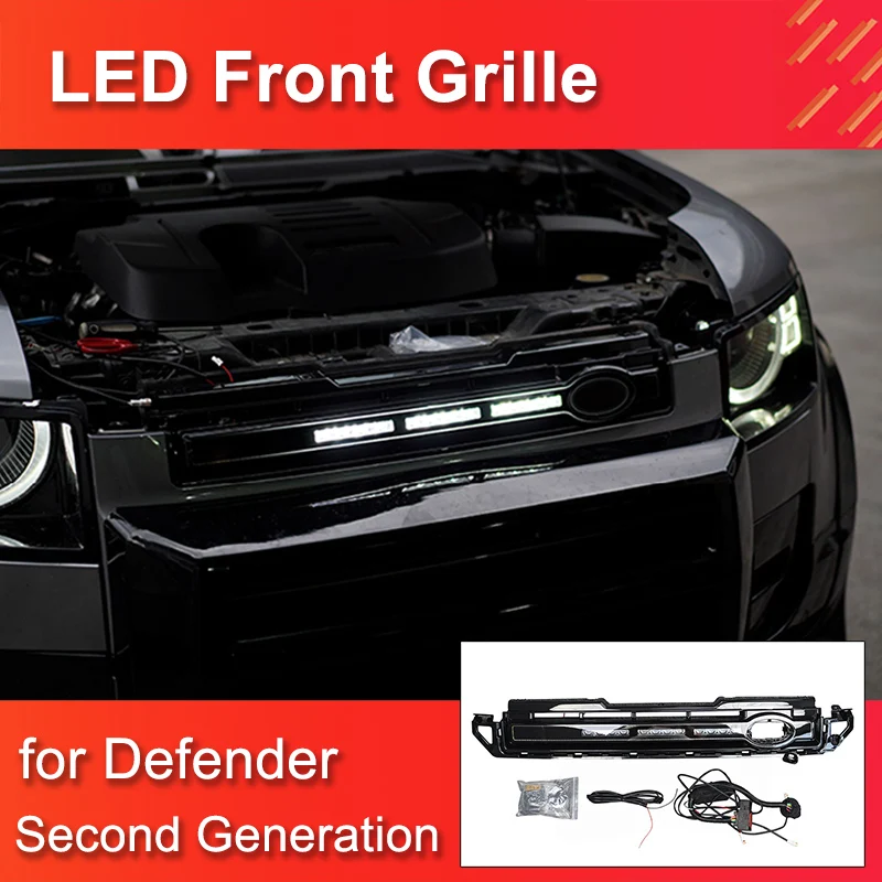 Racing-Grills-Front-Grille-Lamp-for-Land-Rover-Defender-90-110-130-2020 ...