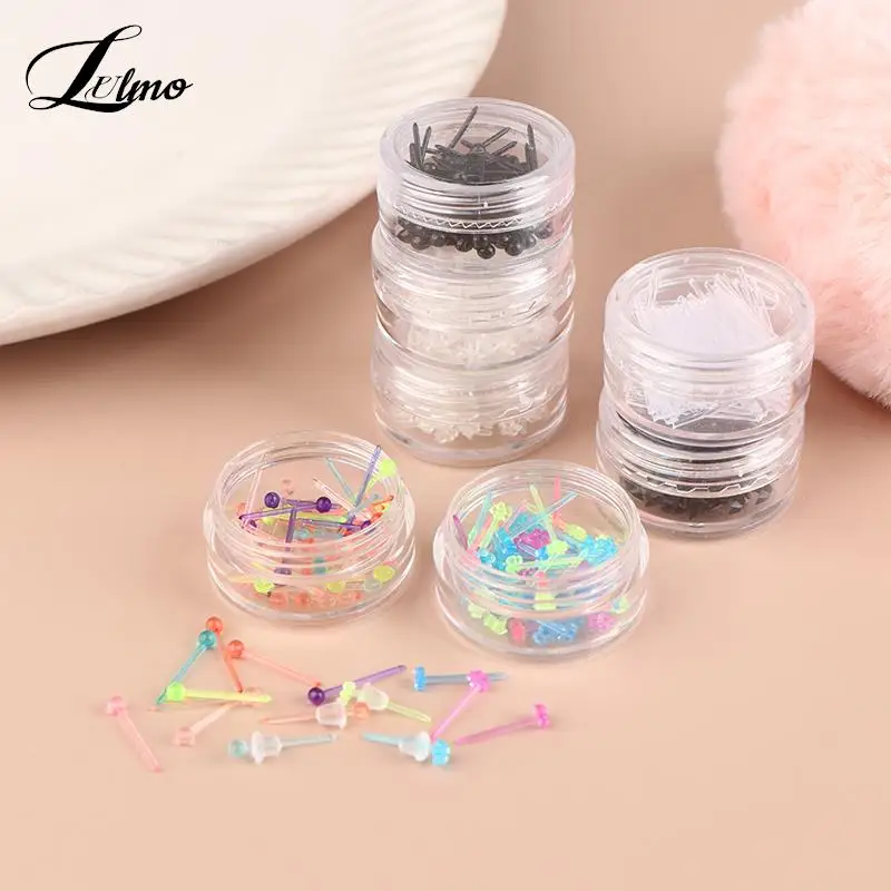 60-200Pcs-Earrings-Studs-Pins-With-Rubber-Stoppers-Ear-Plastic ...