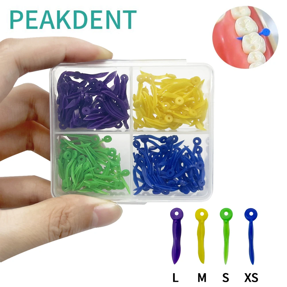 200Pcs/Box Disposable Dental Wedges Plastic Matrix Teeth Diastema Gap ...