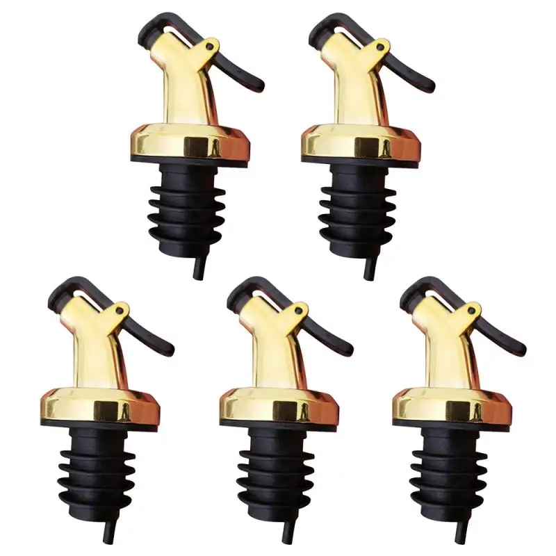 5Pcs-Oil-Bottle-Stopper-Dispenser-Sprayer-Lock-Wine-Pourer-Sauce-Nozzle ...