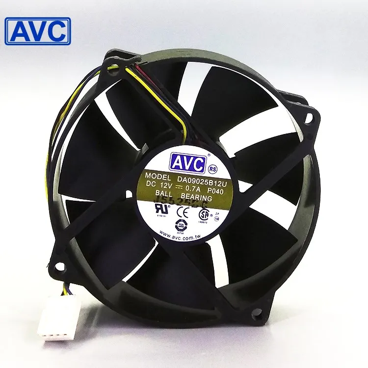 1pcs-coolingfan-DA09025B12U-90mm-round-frame-supports-CPU-cooling-fan ...