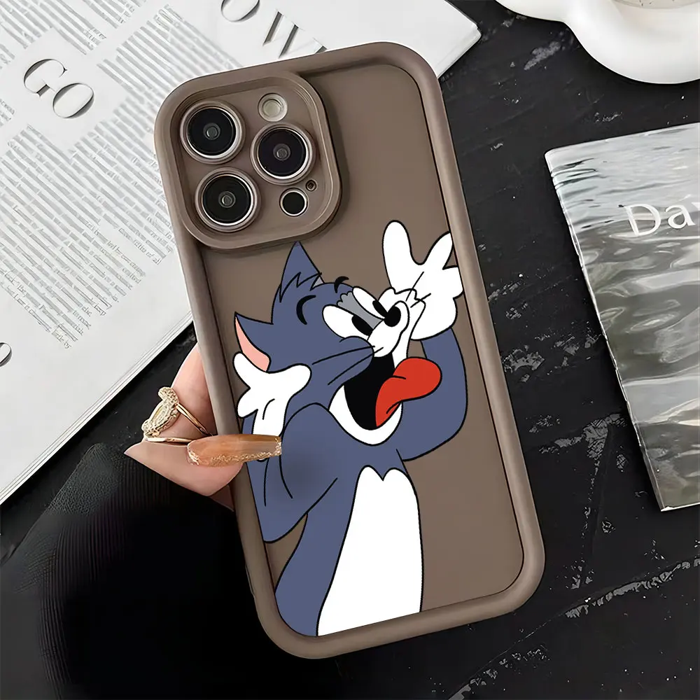 Cartoon Cute Toms Jerrys Soft Silicone Phone Case - TPU Back Cover for ...