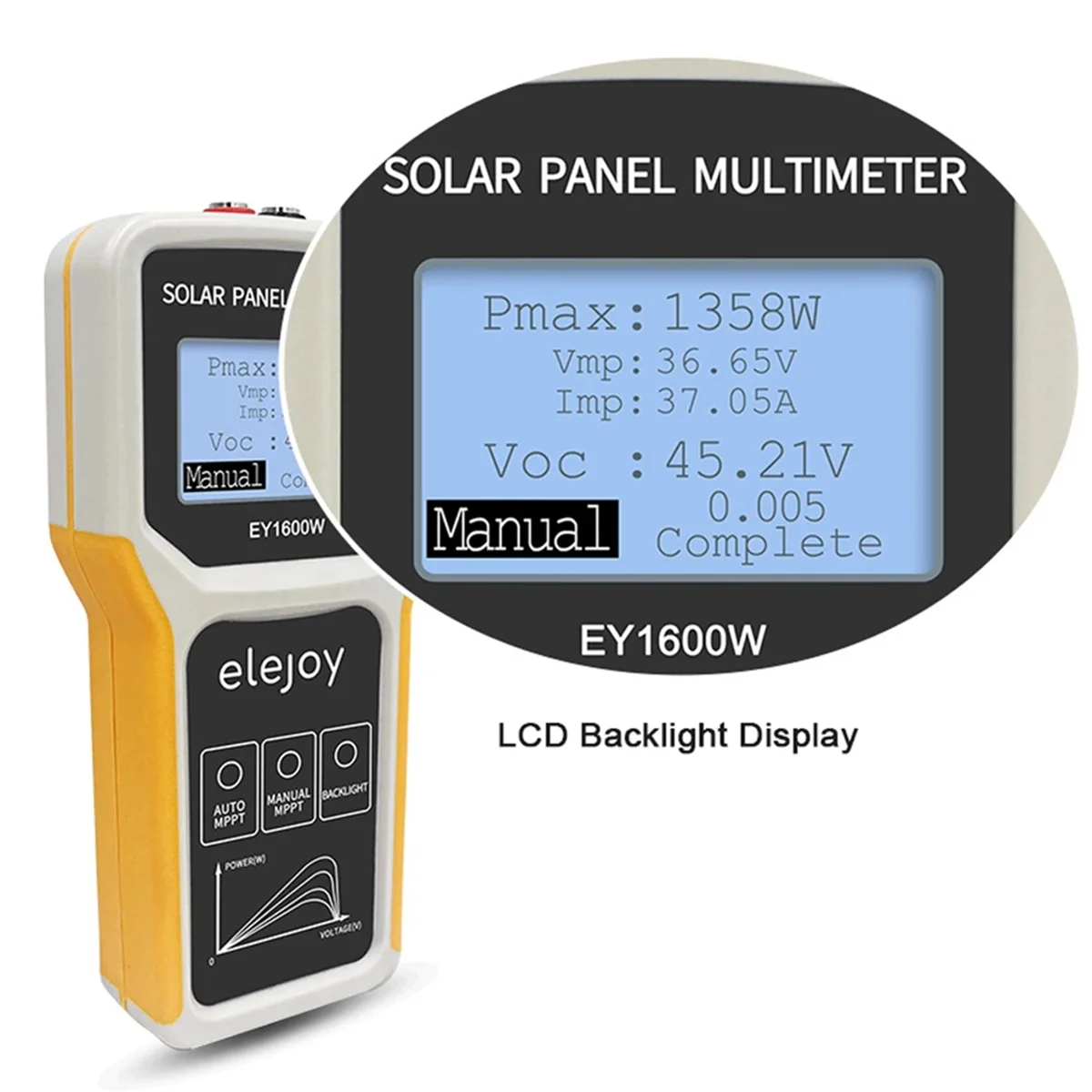 ELEJOY EL400B Photovoltaic Panel Multimeter Solar Panel MPPT Tester ...