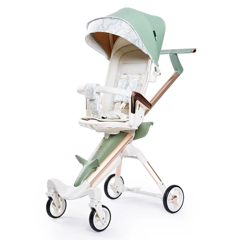 Baby-Stroller-Lightweight-Foldable-Can-Sit-Lie-Down-High-Landscape-Two ...