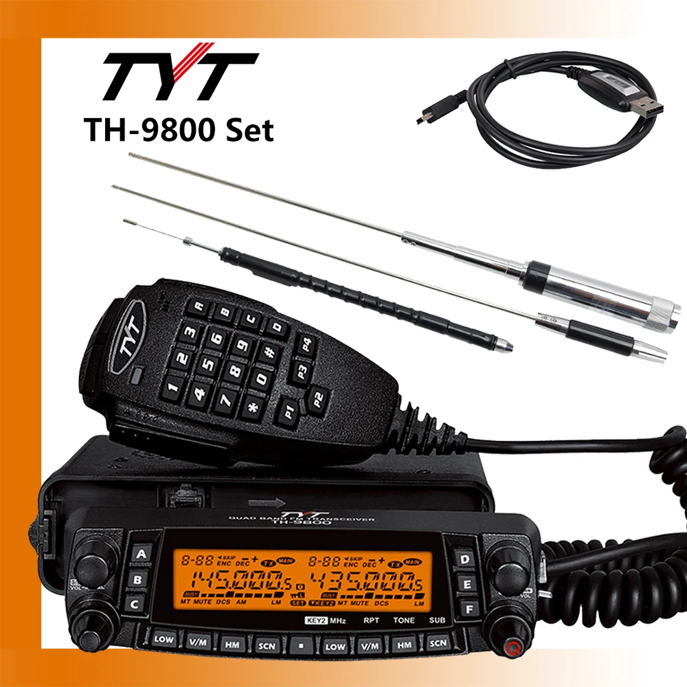 Tyt-TH-9800-plus-zubeh-r-mobilfunk-50w-quad-band-transceiver-th9800 ...