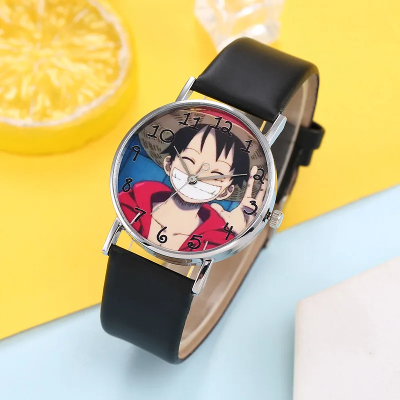 One-Piece-Luffy-Cartoon-Anime-Character-Children-s-Watch-Analog-Digital ...