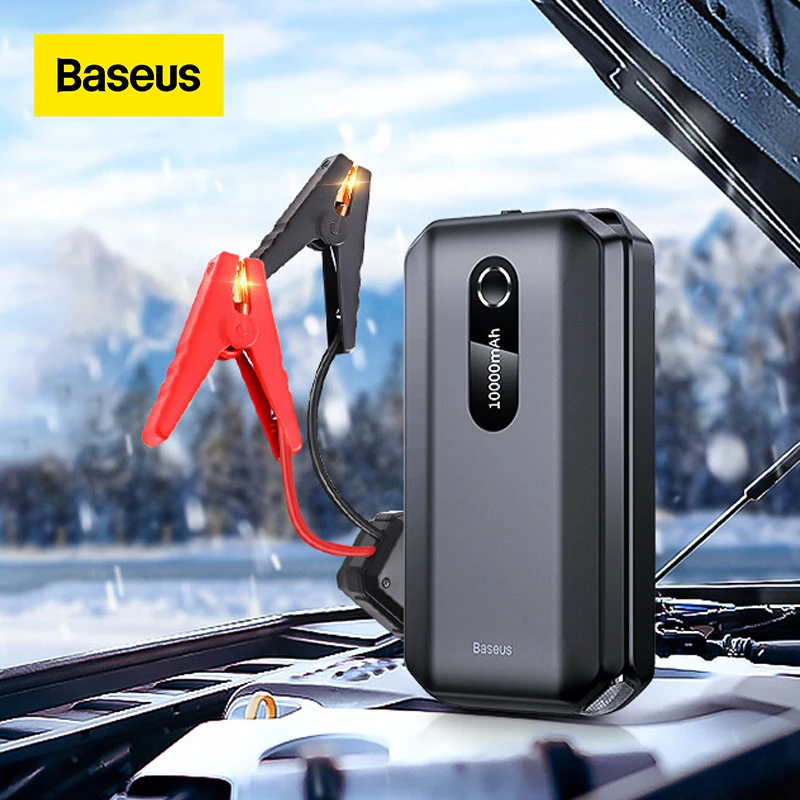 Baseus 10000mAh Car Jump Starter Power Bank For Car Battery Charger ...