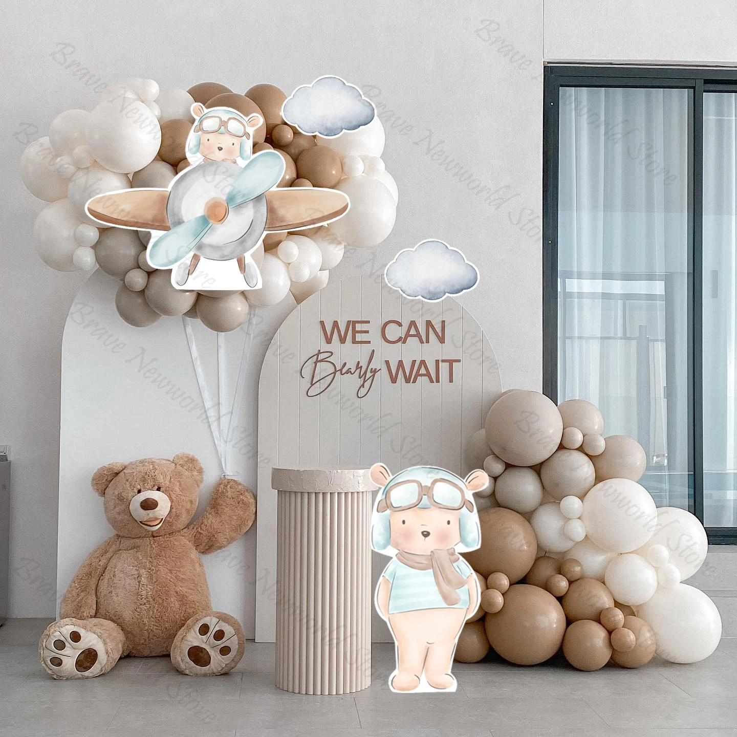 Baby-Bear-Pilot-Cut-Out-Teddy-Bear-In-Propeller-Aircraft-Foam-Board ...