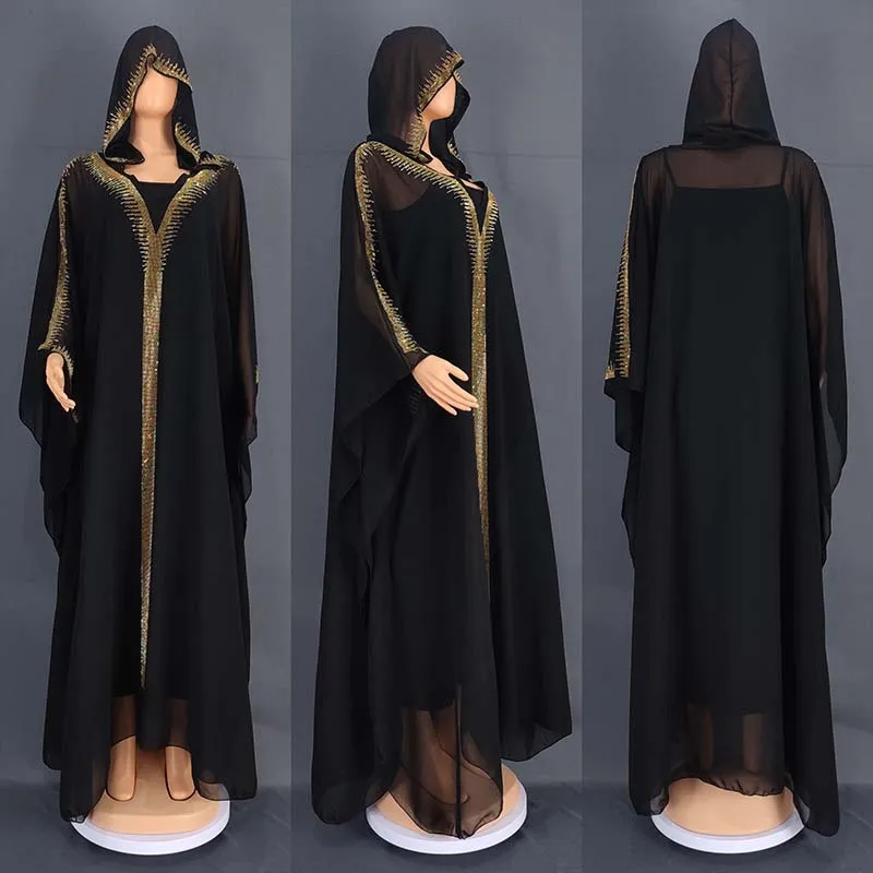 Eid-Abaya-con-capucha-para-mujer-vestido-Dashiki-suelto-africano-musulm ...