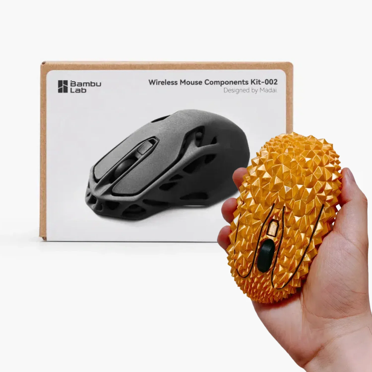 DIY-Bamboo-Lab-Wireless-Mouse-Components-Kit-3D-Impresso-Durian-Mouse ...