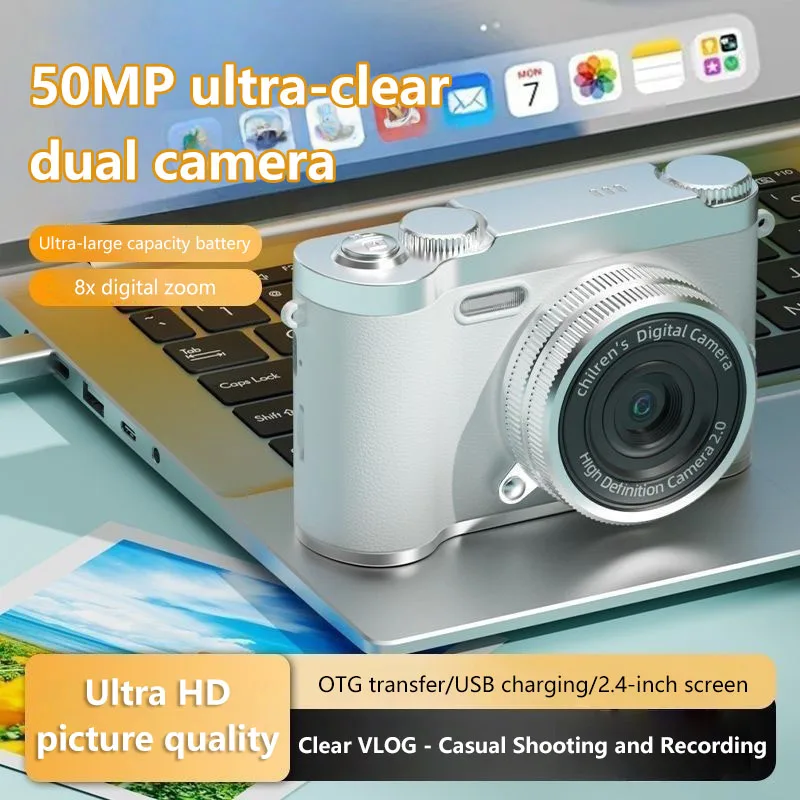 Retro CCD Camera 4KHD With 2.4 Inch Screen 1080P Sports Portable ...