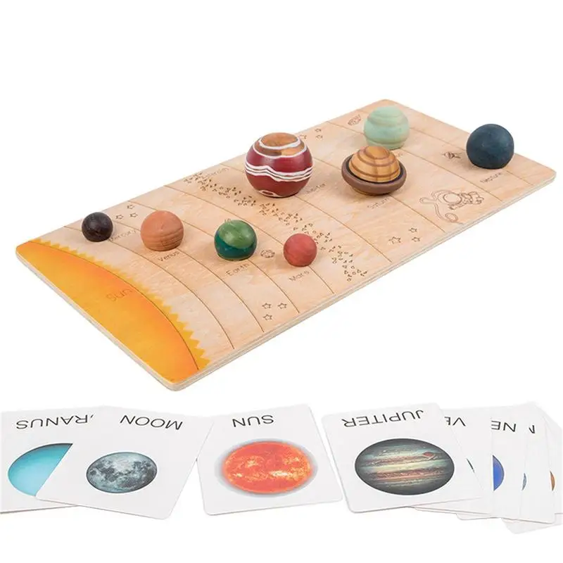 Kids Solar System Model Wooden Solar System Model For Kids 3d Planet ...