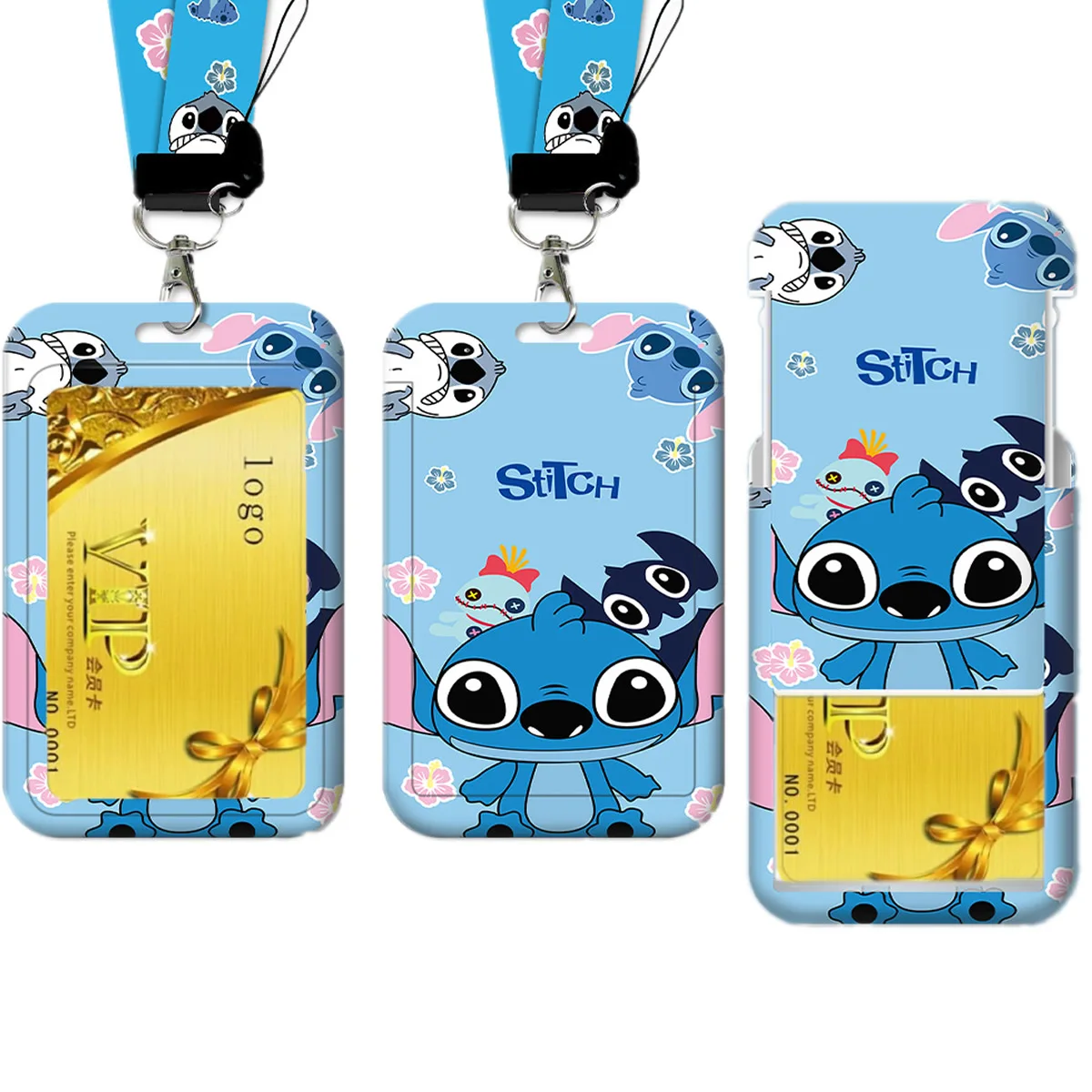 Cartoon-Disney-Stitch-Lanyard-Card-Sleeve-Anime-Student-ID-Bus-Card ...