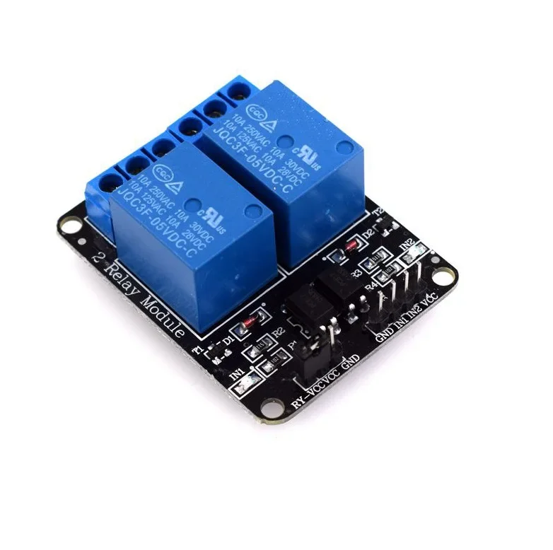 1PCS 5V 2 Channel Relay Module Low Level Triggered 2-Way 2CH Relay ...