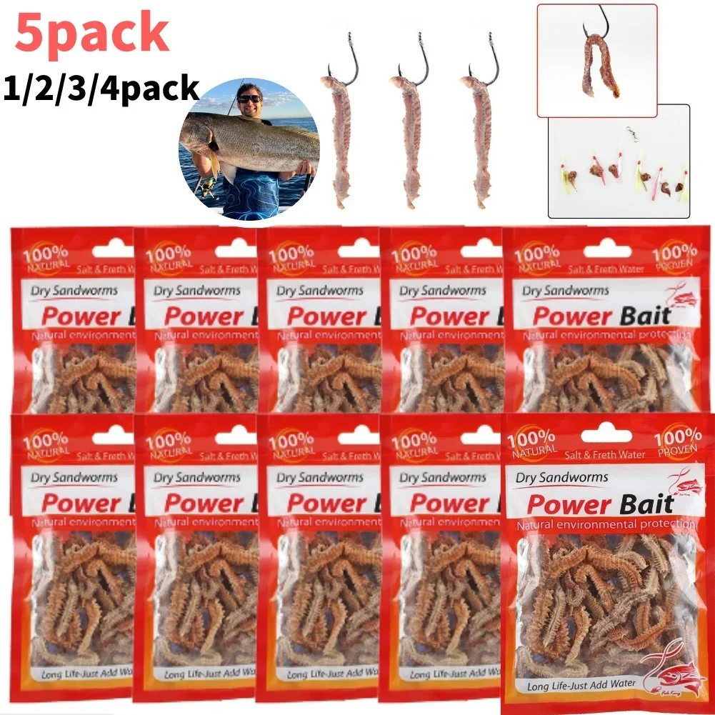 Lifelike-Dry-Lugworm-Sandworms-Fishing-Lures-Saltwater-Freshwater ...