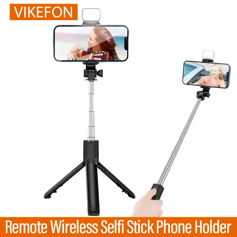 Cell-Phone-Tripod-Selfie-Stick-Bluetooth-Remote-Wireless-Selfi-Stick ...