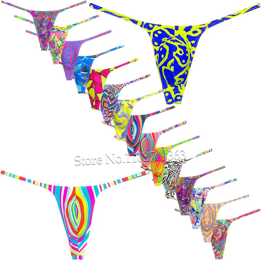 Sexy Men's Swim G-String Bulge Pouch Quick Dry Swimwear Male Thongs ...