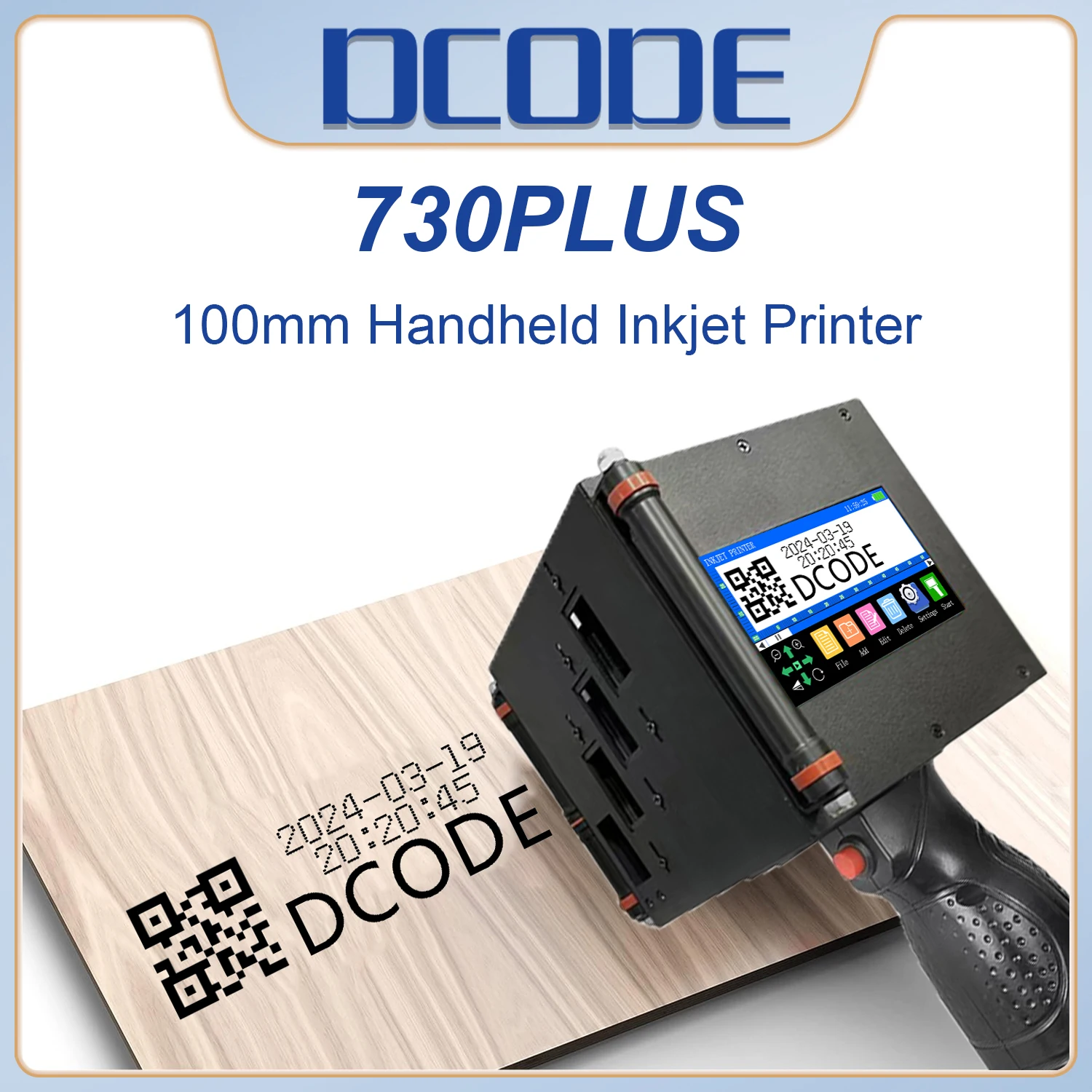 DCODE-730PLUS-100mm-Portable-Handheld-Thermal-Inkjet-Printer-QR-Barcode ...