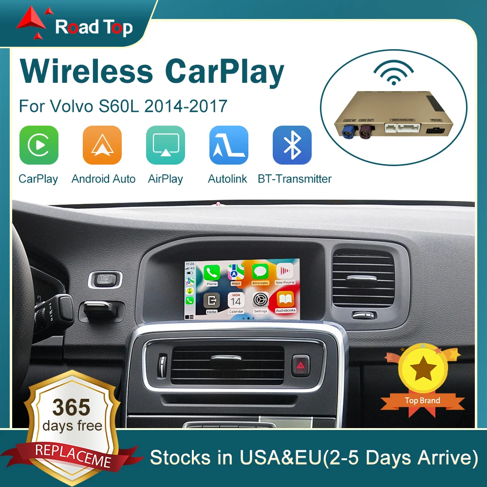 Wireless-CarPlay-for-Volvo-S60L-2014-2017-XC60-V40-7-LCD-screen-Android ...
