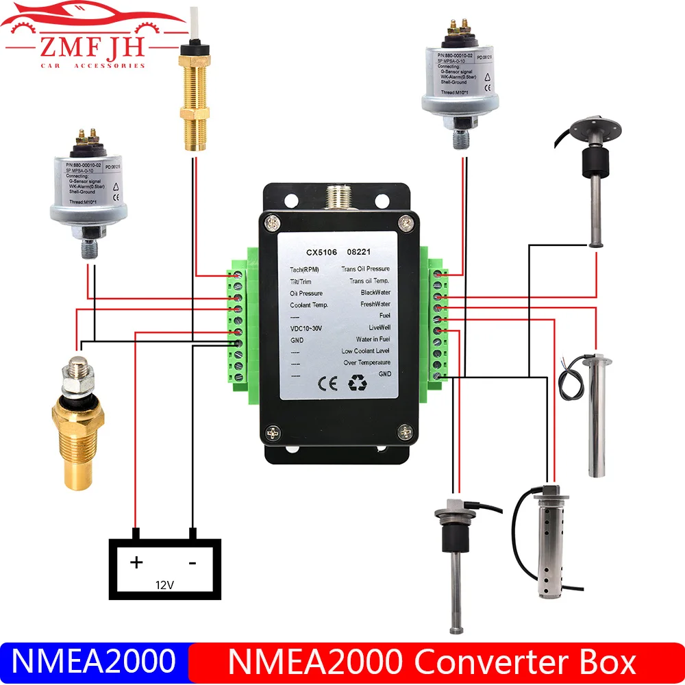 NMEA-2000-convertitore-Box-convertitore-sensore-segnale-al-sensore-5pin-NMEA2000-connettore ...