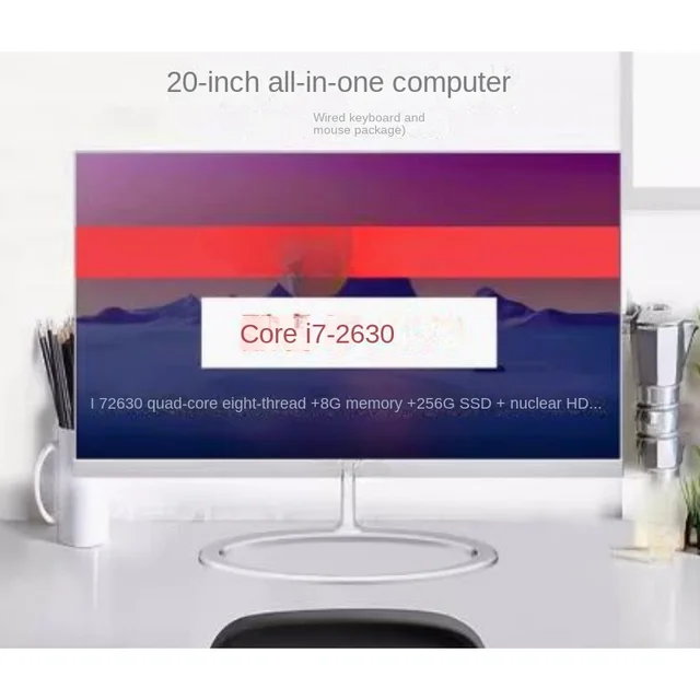 All-in-one 22 24 27inch Desktop Computer i7 i9 gaming pc full set All ...