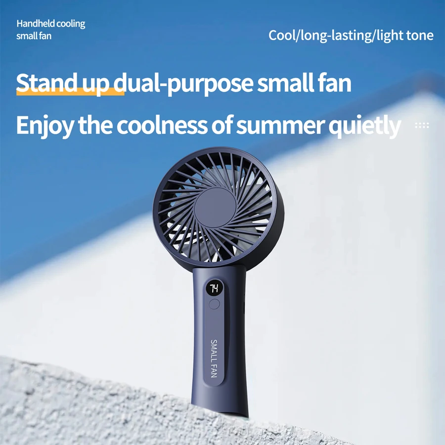 Handheld-Fan-Portable-Fan-6-Speed-Wind-LED-Display-Personal-Mini-Travel ...