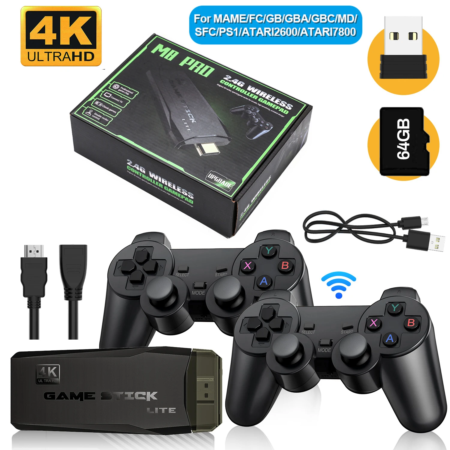 M8-PRO-Video-Game-Console-2-4G-Double-Wireless-Controller-Game-Stick-4K ...