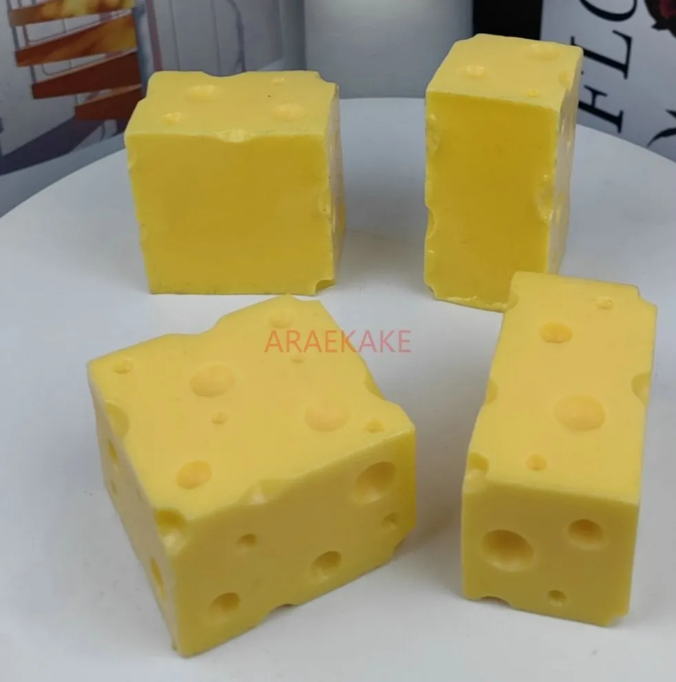1pcs Simulation Cheese Model Cheese Snap'd Showcase Display Artificial ...
