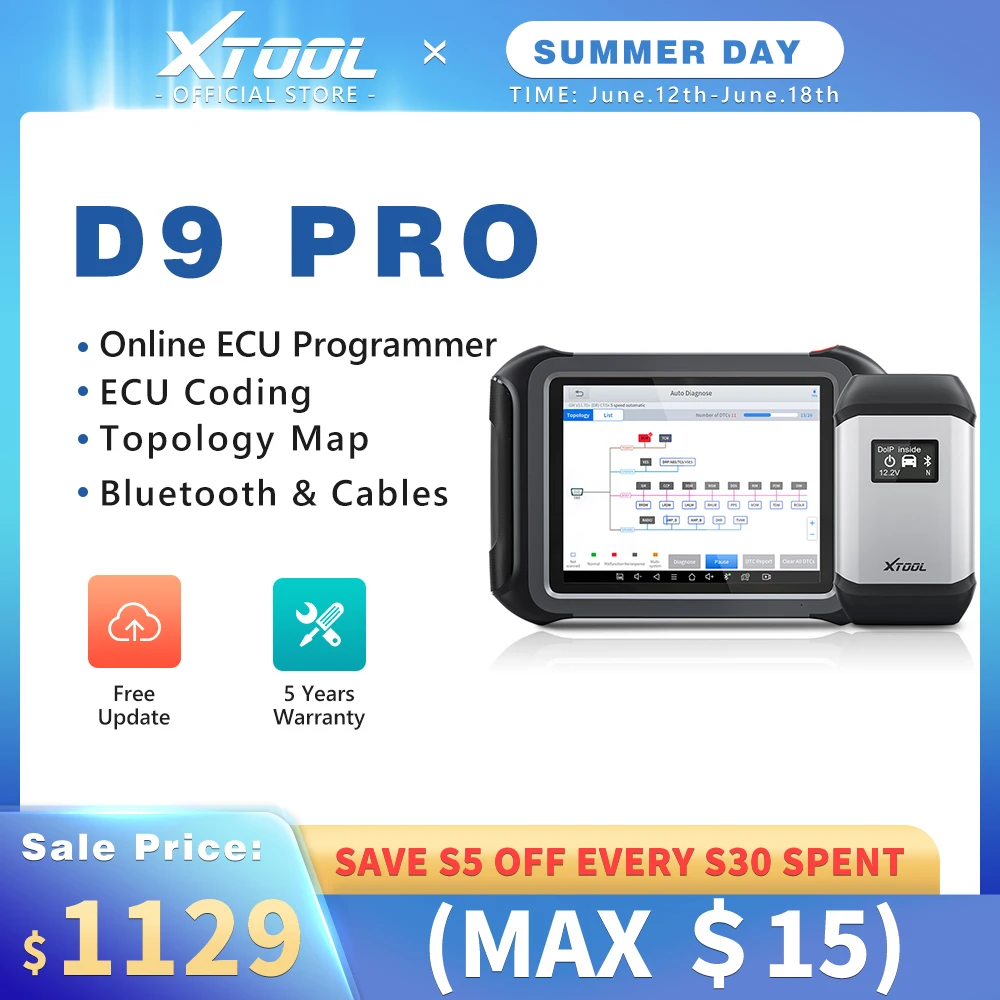 Xtool D9pro Automotive Obd2 Scanner For Car Online Coding Active Test ...